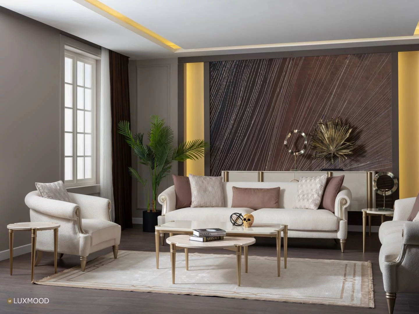 Defne Sofa Set - LUXMOOD Furniture